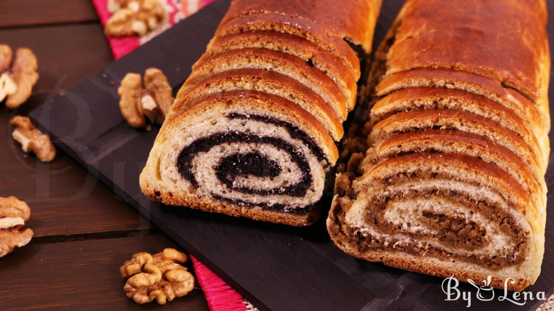 Beigli - Hungarian Holiday Nut & Poppy Seed Roll - ByLena.com