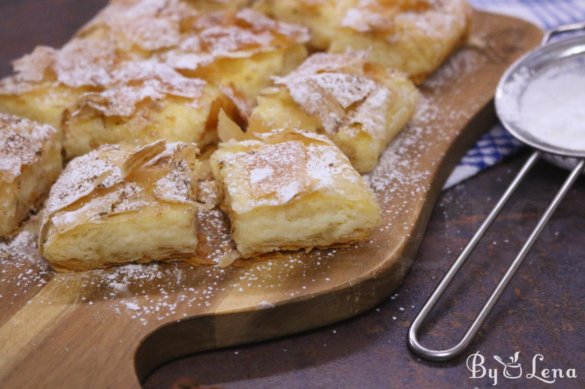 Bougatsa, or Greek Semolina Cake - ByLena.com