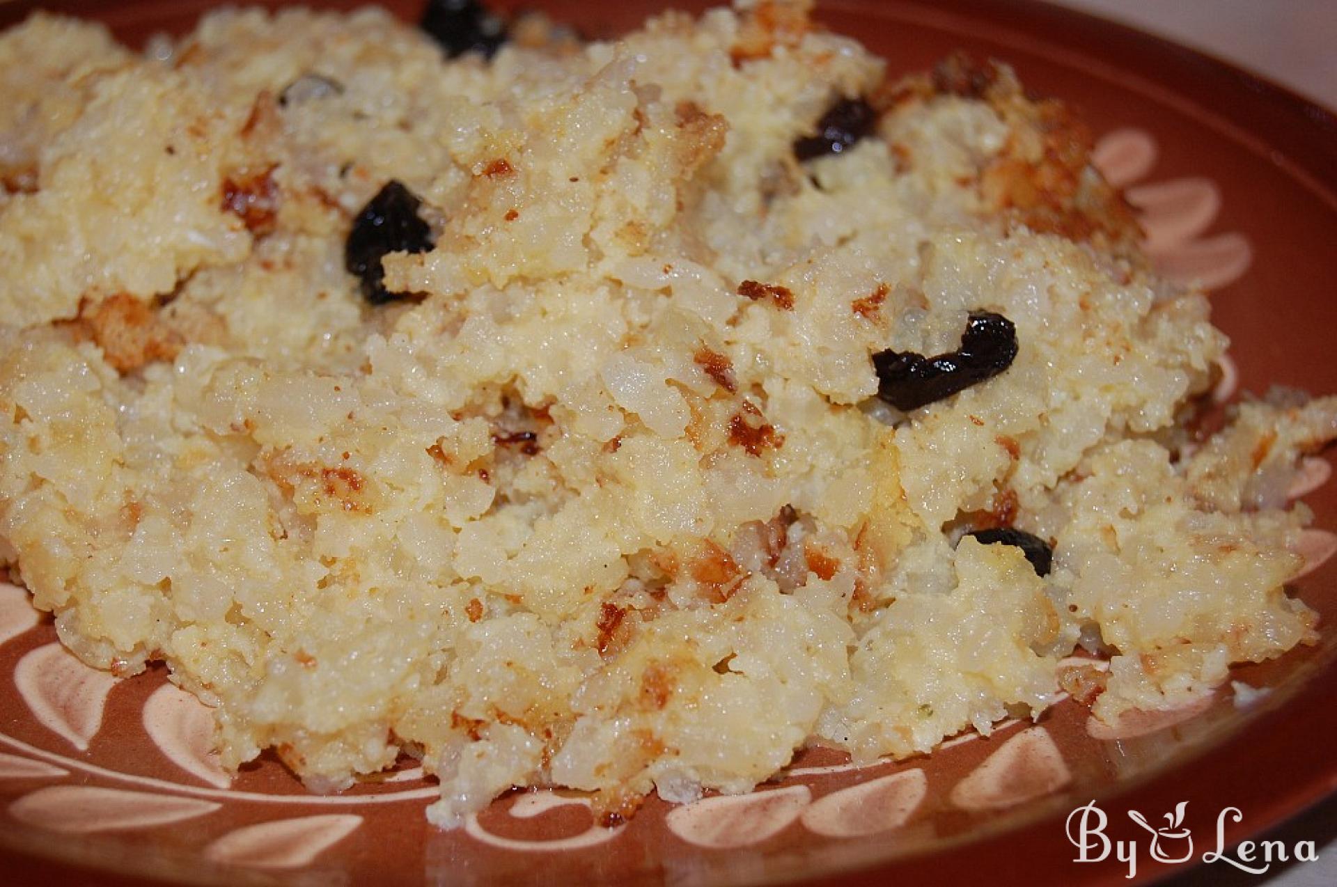 Moldovan Sweet Rice Pudding - Authentic Plachia Recipe - ByLena.com
