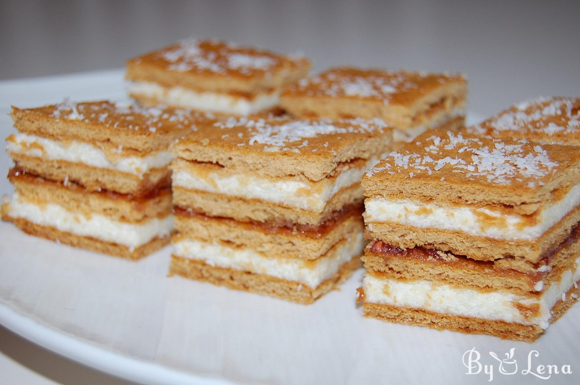 Albinuta - Romanian Layered Honey Cake Recipe - ByLena.com