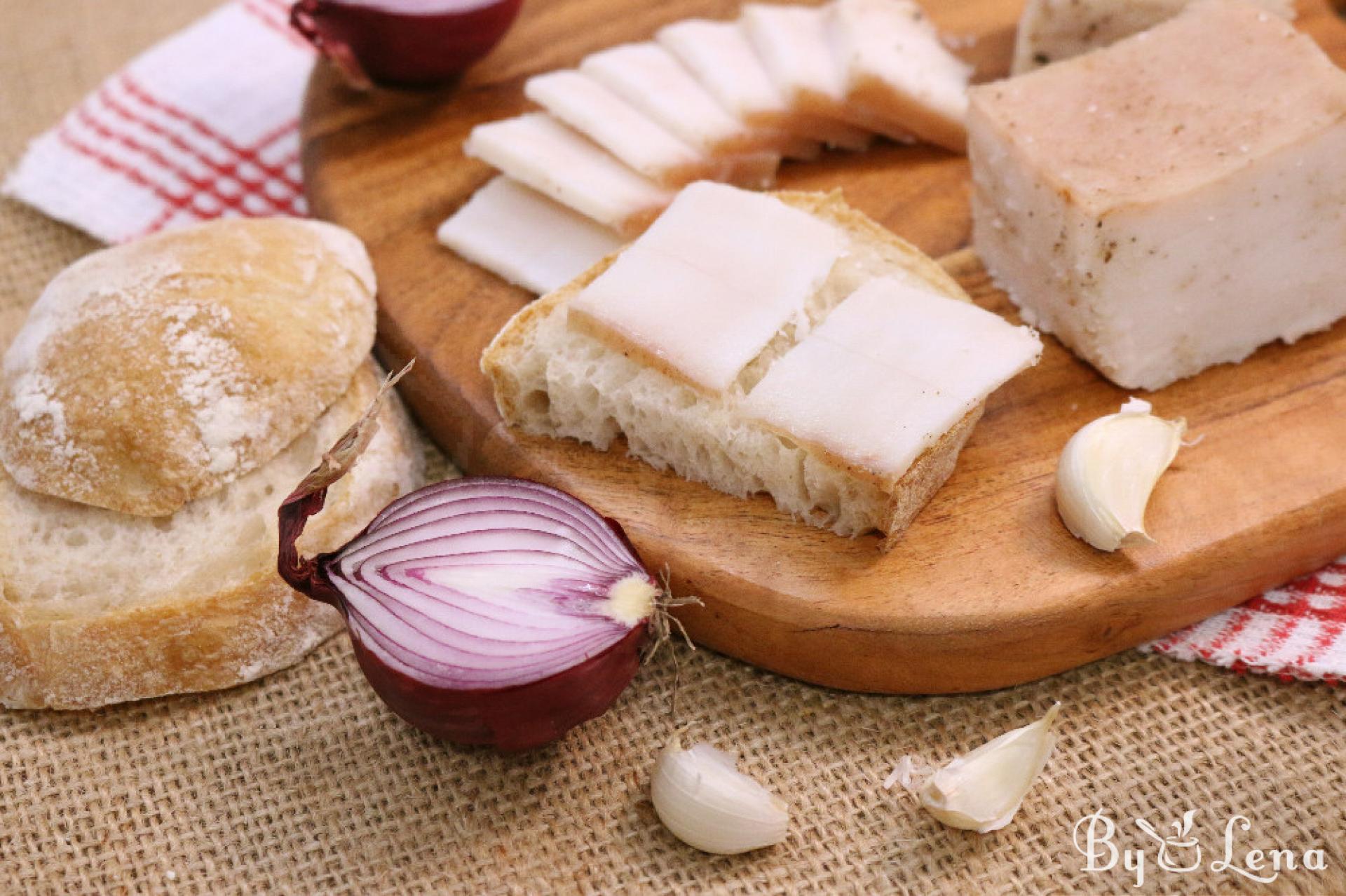 Traditional Salted & Spiced Pork Fat Recipe - ByLena.com